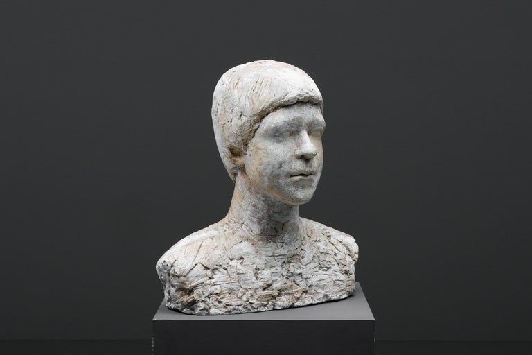 Rustic Plaster Bust, Head Sculpture, Figurative Art, Craftsman, Belgian ...
