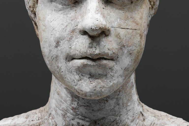 Rustic Plaster Bust, Head Sculpture, Figurative Art, Craftsman, Belgian ...