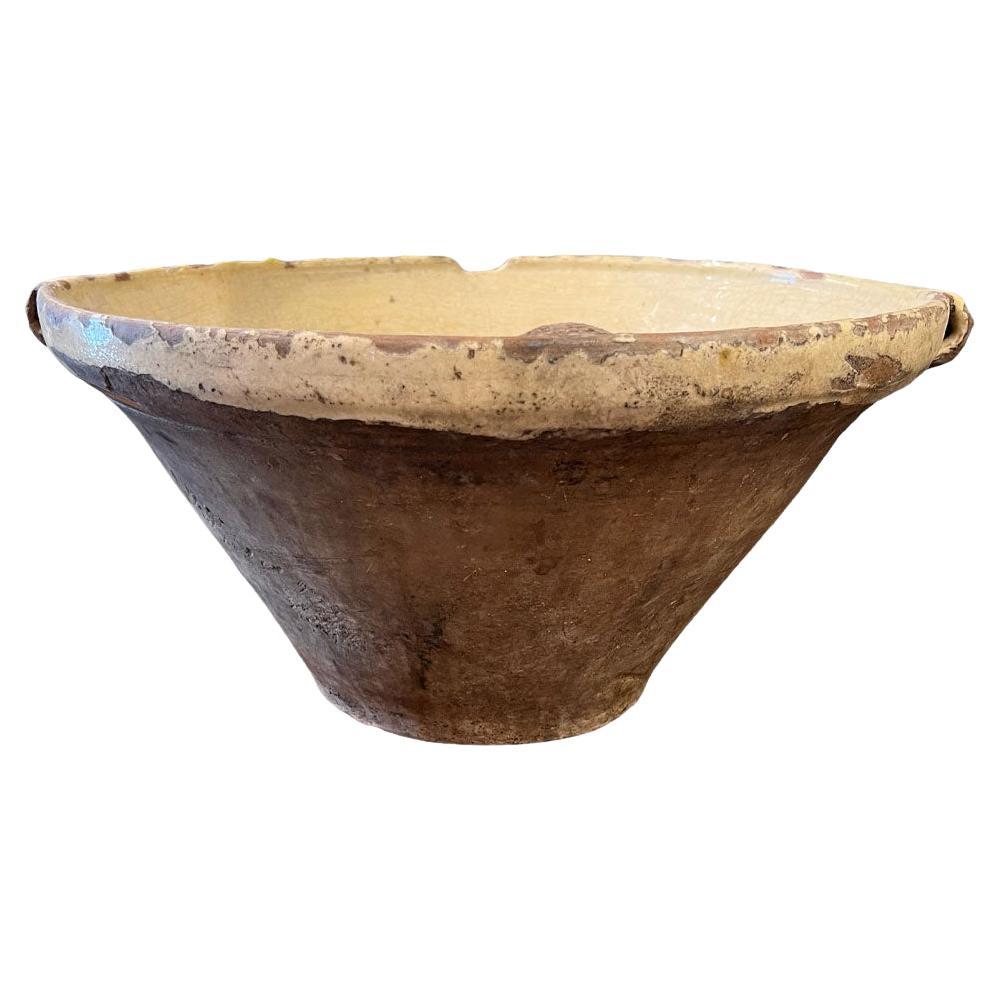 Rustic Pottery Bowl For Sale at 1stDibs