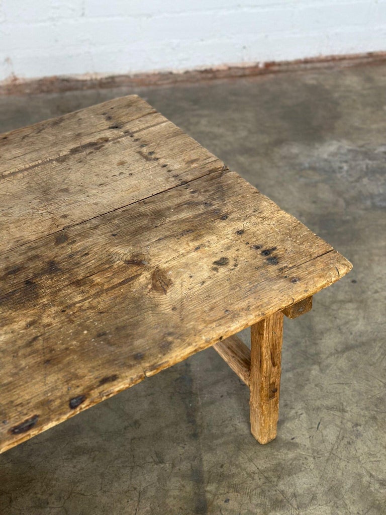 Rustic Primitive Coffee Table For Sale at 1stDibs