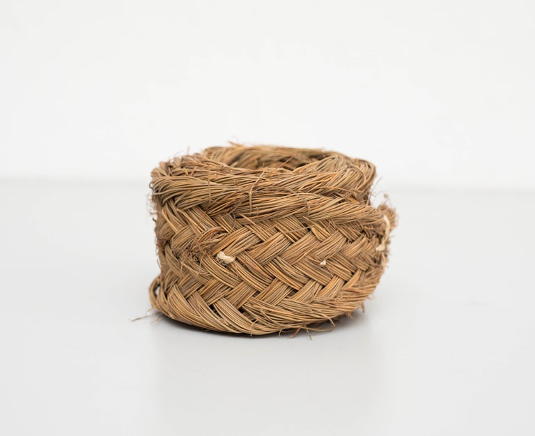 Rustic Rattan Decorative Object, 1960 For Sale at 1stDibs