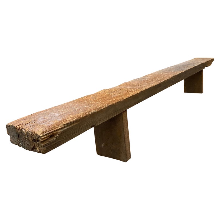 Rustic Reclaimed Hardwood Bench For Sale at 1stDibs | rustic bench ...