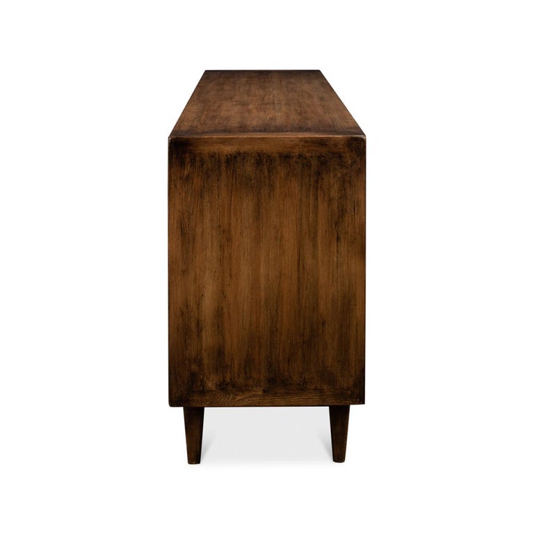 Rustic Reclaimed Pine Credenza For Sale at 1stDibs