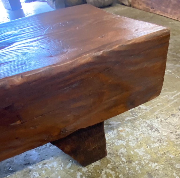 Rustic Reclaimed Wood Bench For Sale at 1stDibs