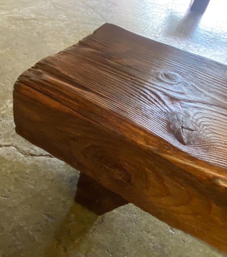 Rustic Reclaimed Wood Bench For Sale at 1stDibs