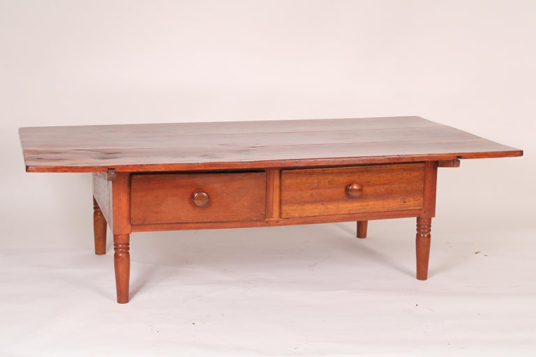 Rustic Red Pine Coffee Table For Sale at 1stDibs