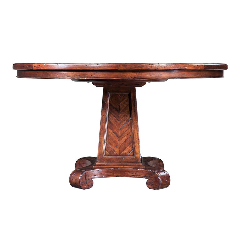 Rustic Round Dining Table For Sale at 1stDibs | rustic circle dining ...