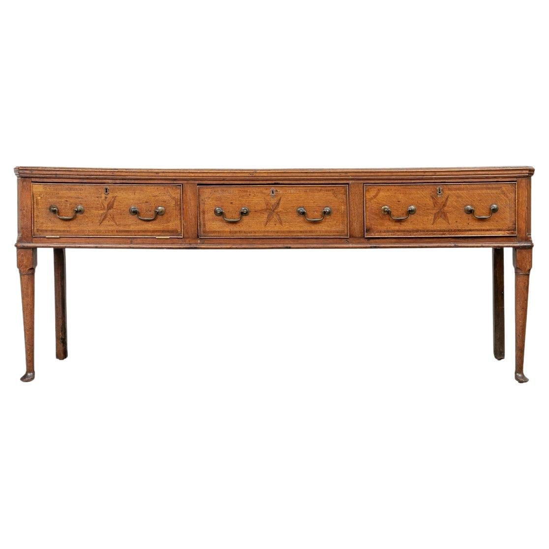 Classic Rustic Console Table, Mahogany Finish For Sale at 1stDibs