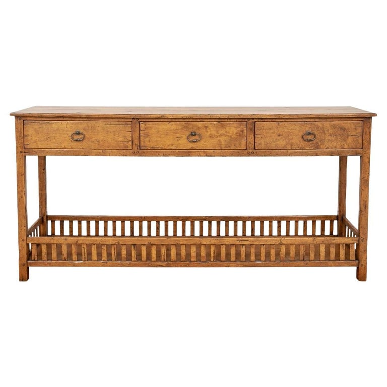 Rustic Style Console Table in Solid Hardwood After Bausman For Sale at ...