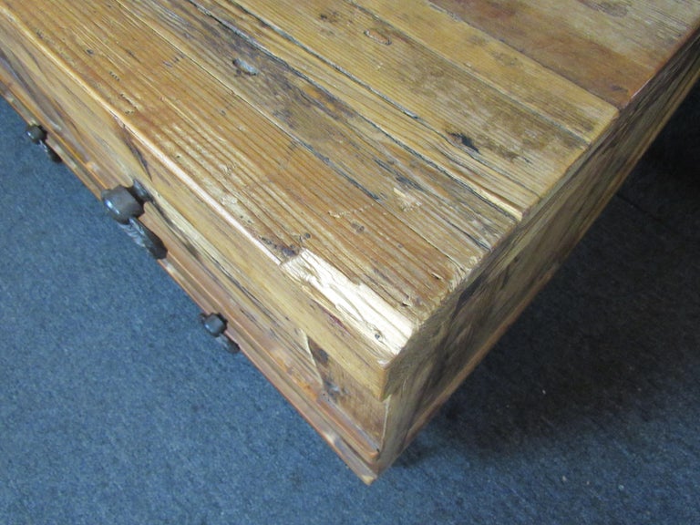 Rustic Style Rolling Dresser For Sale at 1stDibs