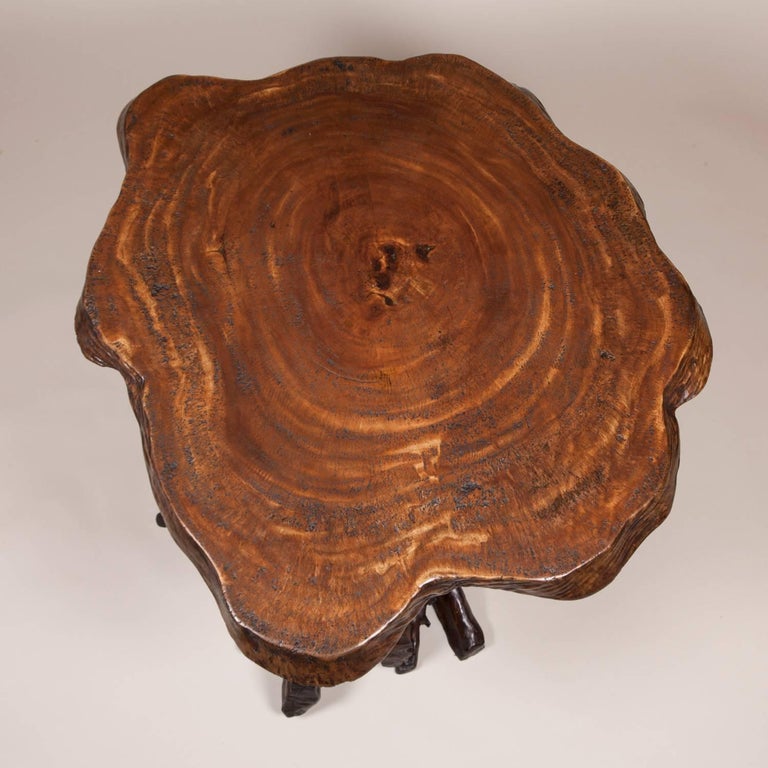 Rustic Tree Trunk Table For Sale at 1stDibs | rustic tree furniture ...