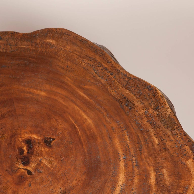 Rustic Tree Trunk Table For Sale at 1stDibs | rustic tree furniture ...