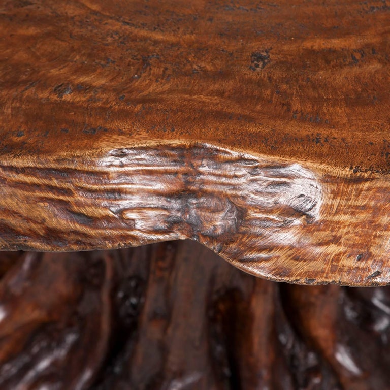 Rustic Tree Trunk Table For Sale at 1stDibs | rustic tree furniture ...