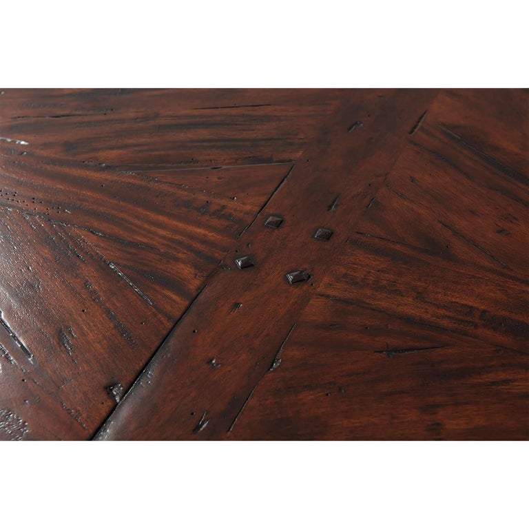 Rustic Turned Leg Cocktail Table For Sale at 1stDibs