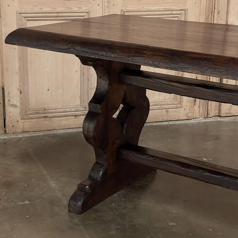 Rustic Tuscan Trestle Table For Sale at 1stDibs