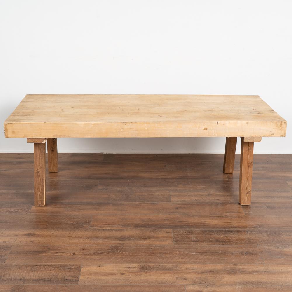 Rustic Vintage Slab Wood Coffee Table, Hungary, circa 1920 at 1stDibs