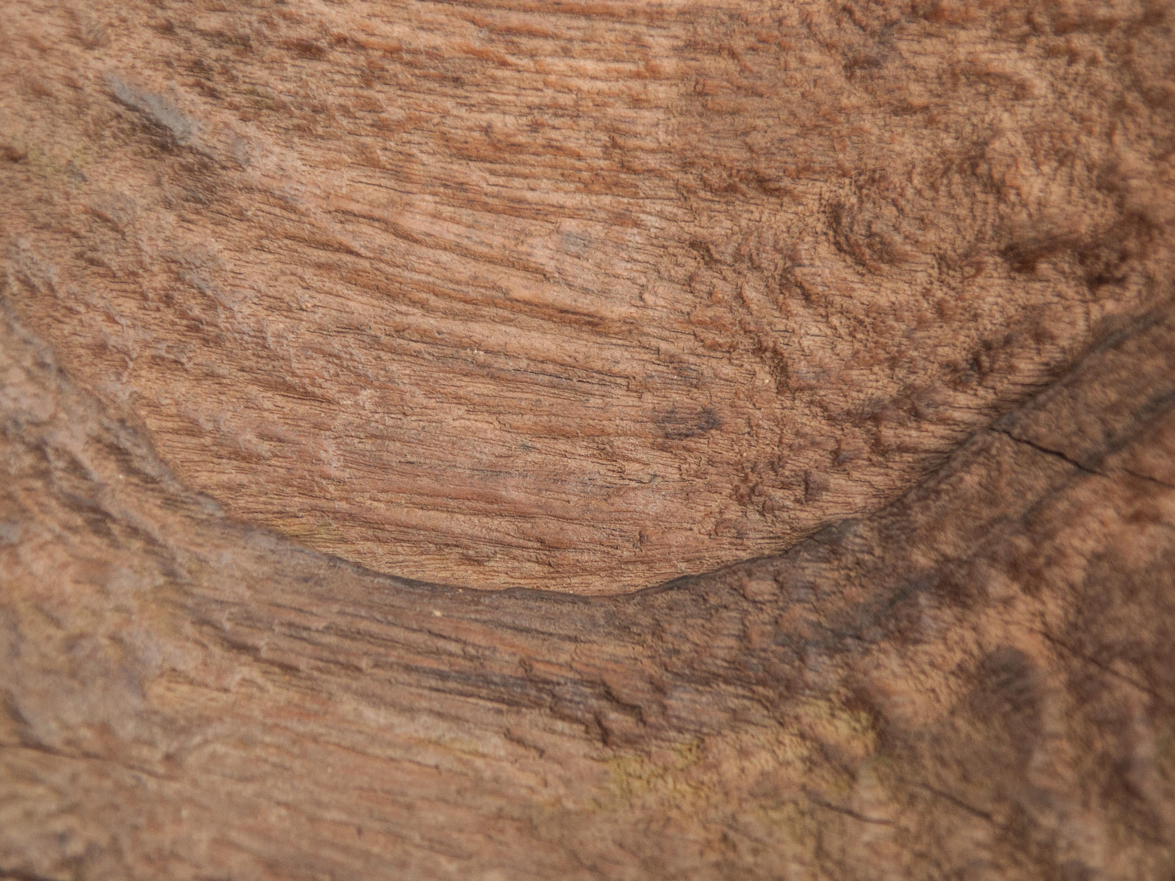 Rustic Vintage Teak Hand Hewn Wooden Bowl from Java, Mid-20th Century ...