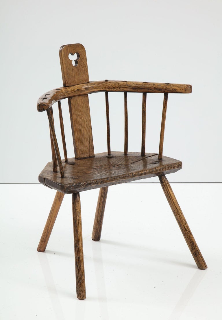 Rustic Welsh Windsor Chair at 1stDibs