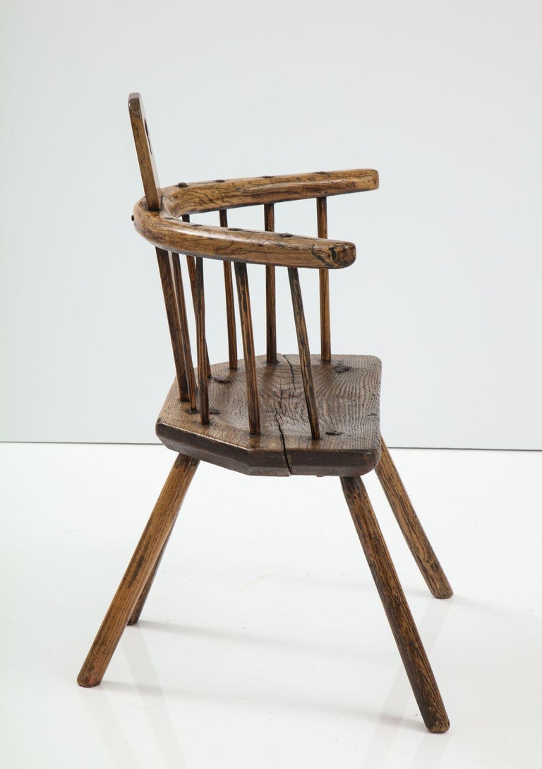 Rustic Welsh Windsor Chair at 1stDibs