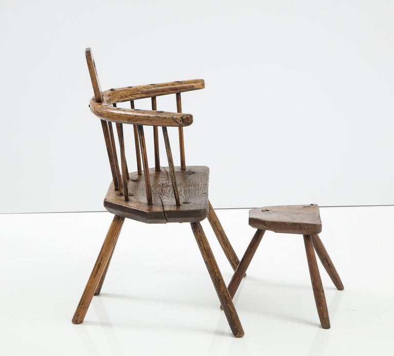 Rustic Welsh Windsor Chair at 1stDibs