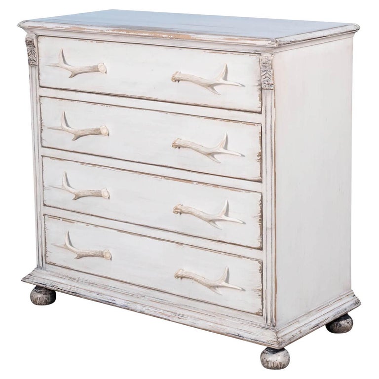 Rustic Whitewash Dresser For Sale at 1stDibs