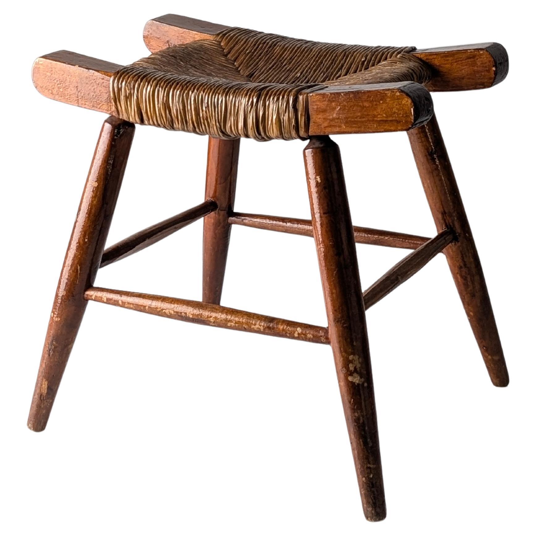 Magnificent stool (footrest) from the 50s. rustic brutalist For Sale at ...