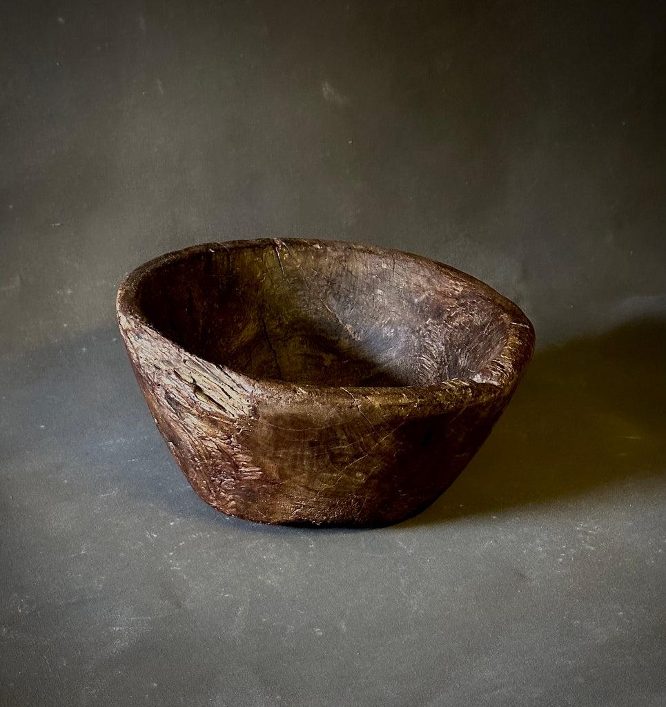 Rustic Wood Bowl For Sale at 1stDibs