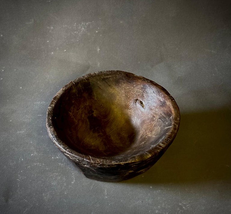 Rustic Wood Bowl For Sale at 1stDibs