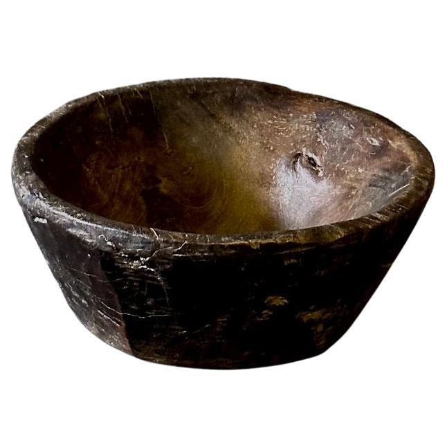 Rustic Wood Bowl For Sale at 1stDibs