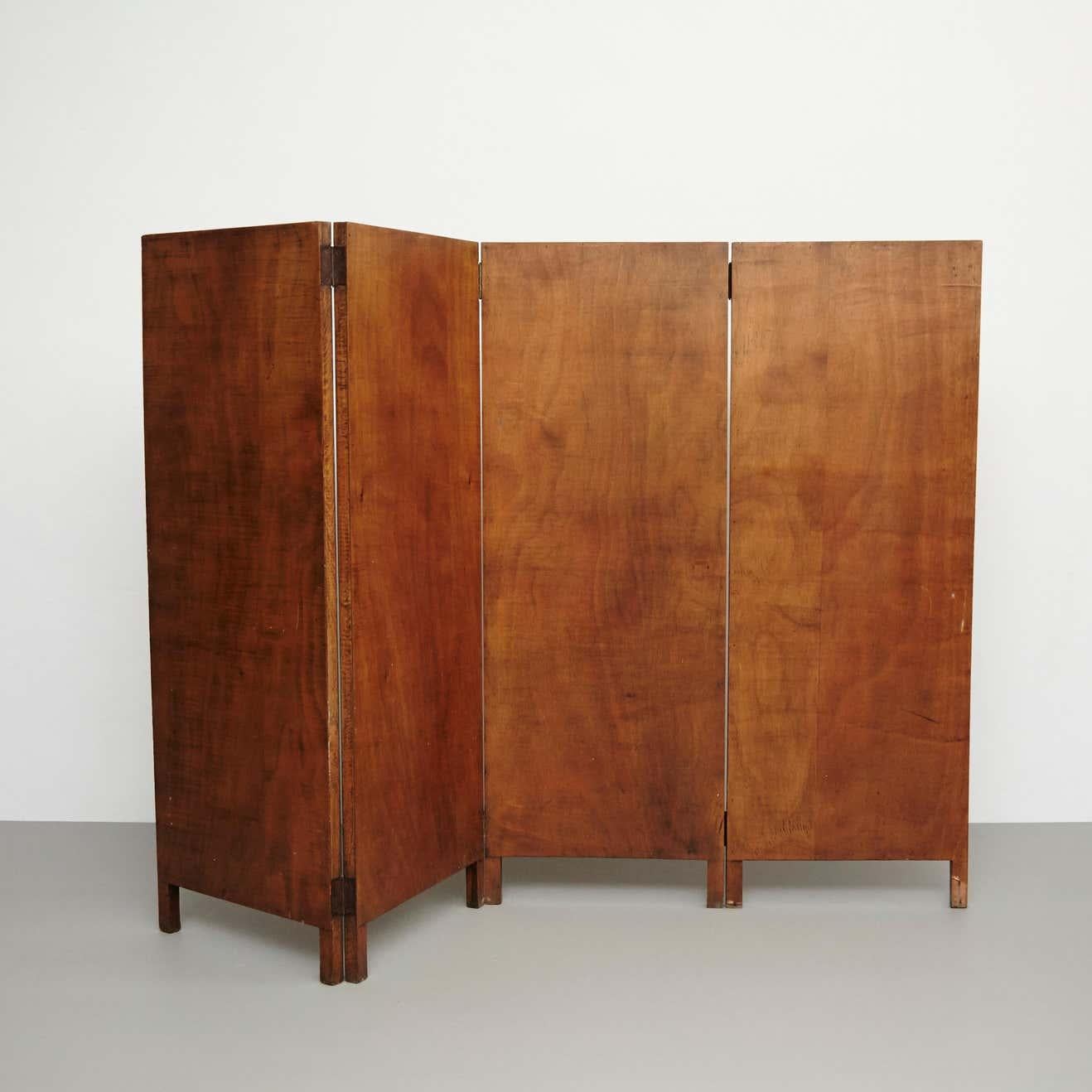 Rustic Wood Room Divider, circa 1930 For Sale at 1stDibs