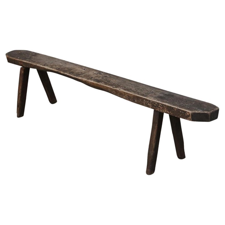 Rustic Wooden Bench, Ca.1860 at 1stDibs