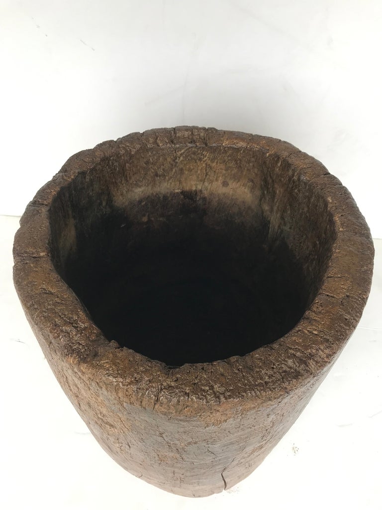 Rustic Wooden Planter at 1stDibs