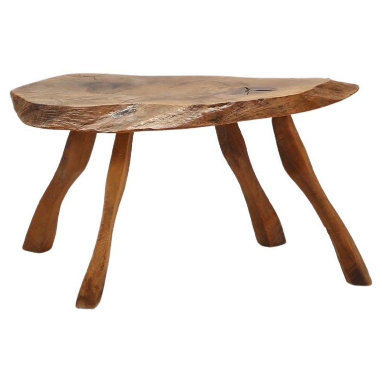 Rustic Wooden Side Table, 1900 at 1stDibs