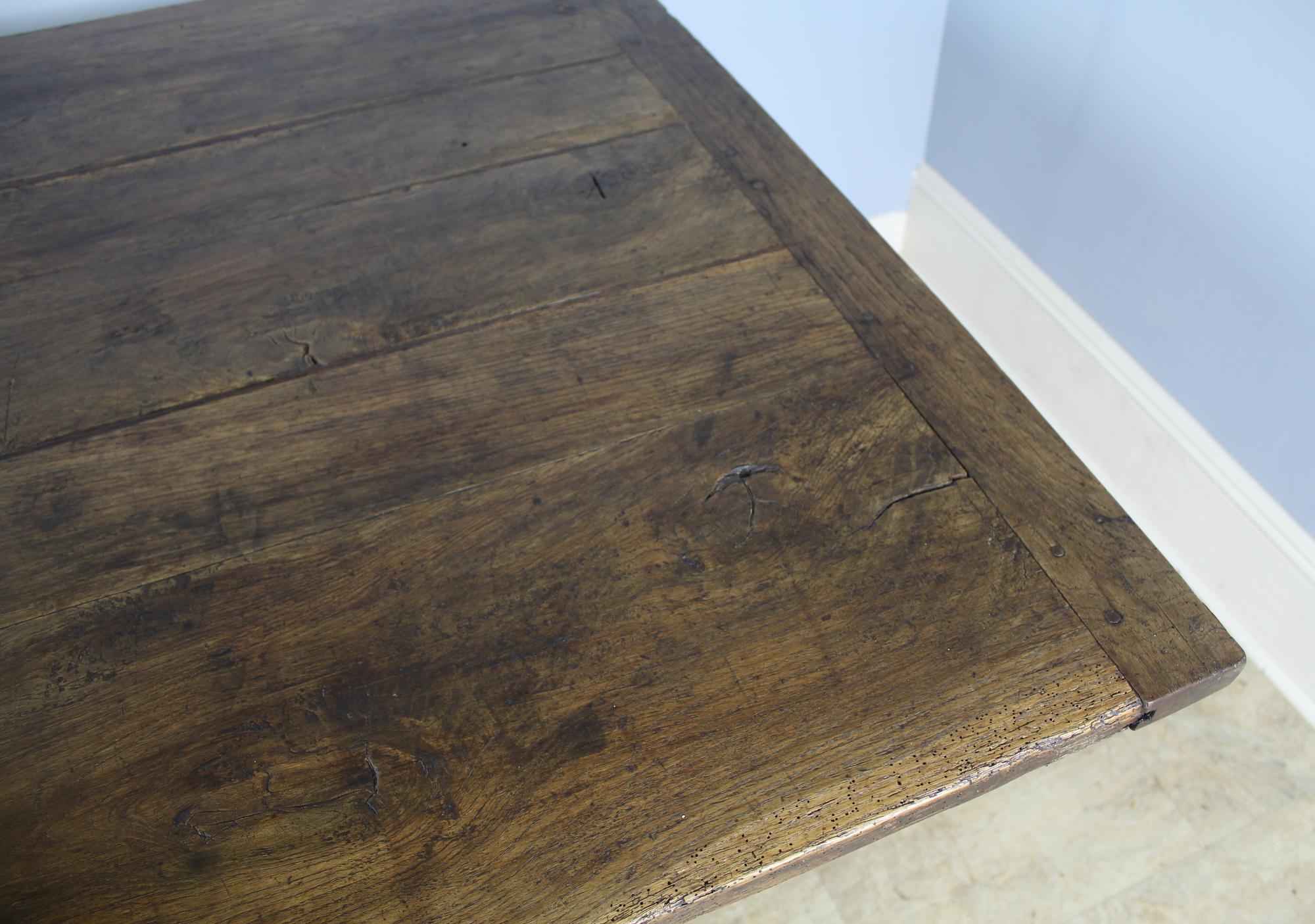 Rustic X Based Oak Farm Table For Sale at 1stDibs | rustic oak farm