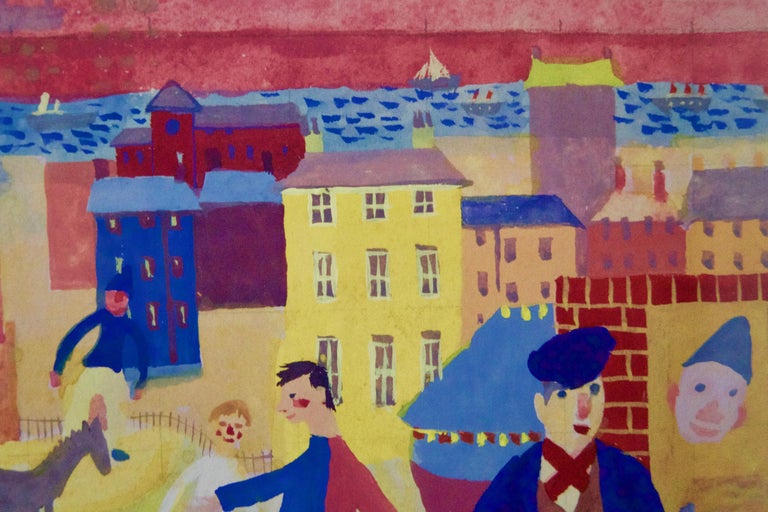 Ruth Burden - Seaside Town Impressionist - Mid 20th Century Watercolour ...