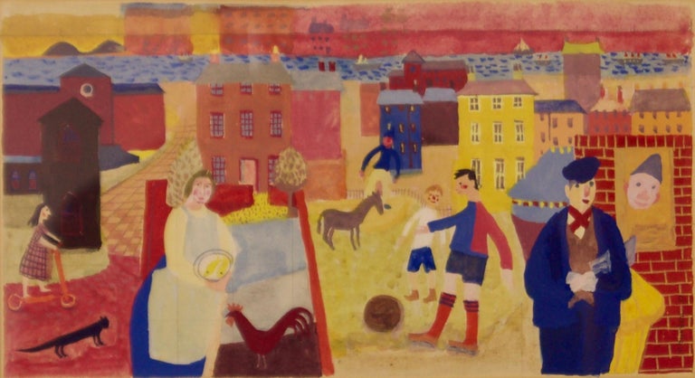 Ruth Burden - Seaside Town Impressionist - Mid 20th Century Watercolour ...