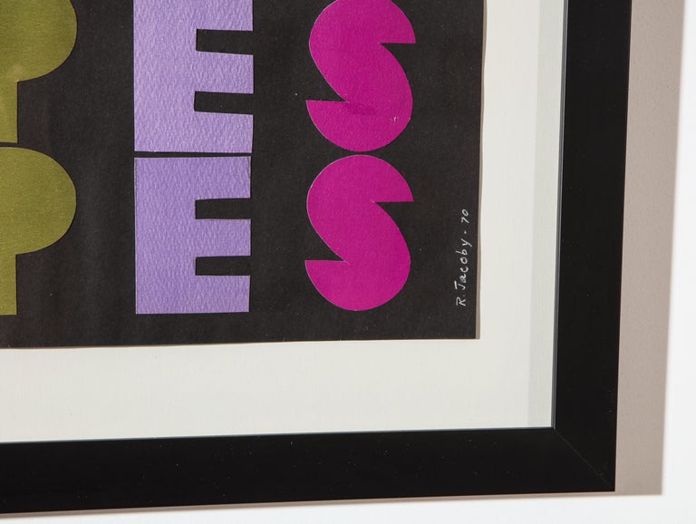 Ruth Jacoby "Stripes", Collage, Signed For Sale at 1stDibs | wordscape 1905