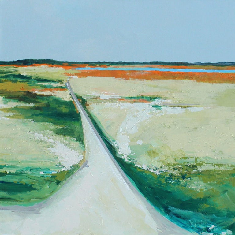Ruth LaGue - The Path to the Inlet, Original Painting For Sale at 1stDibs