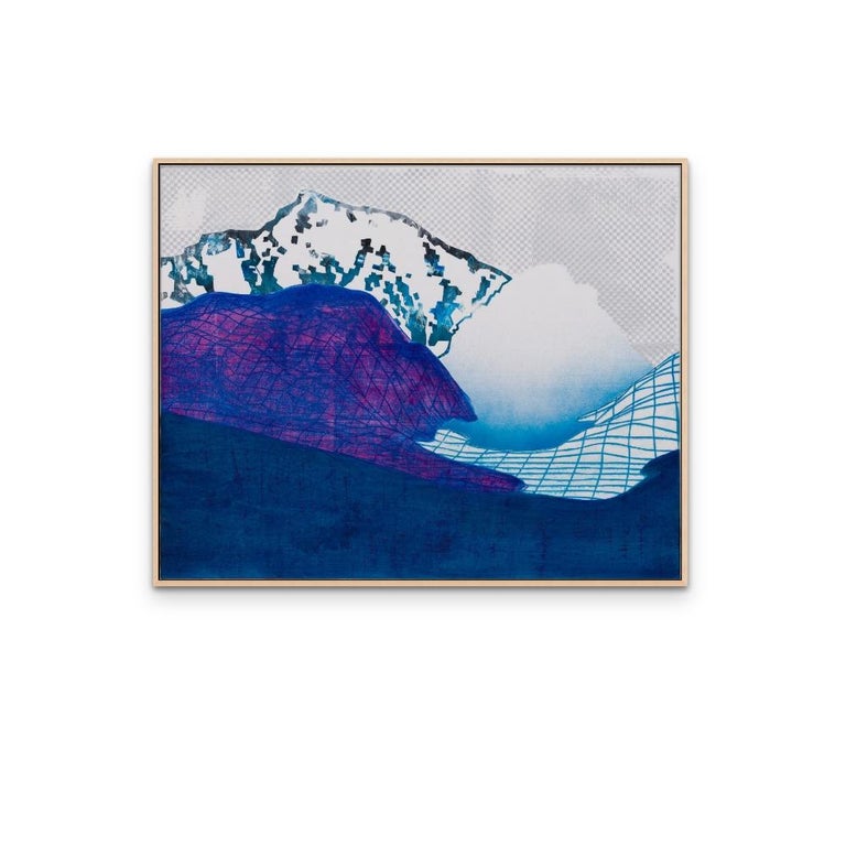Ruth Lantz - Glacial Gradients-Silkscreen Painting and Print edition on ...