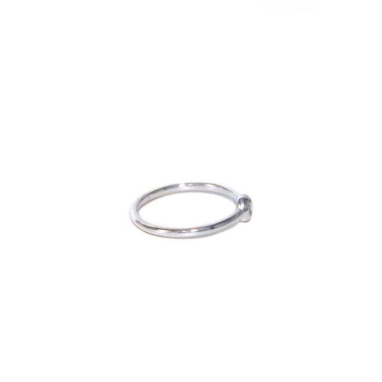 Customizable Ruth Nyc Ane Ring, Solitaire Diamond Ring in 14k White Gold For Sale at 1stDibs