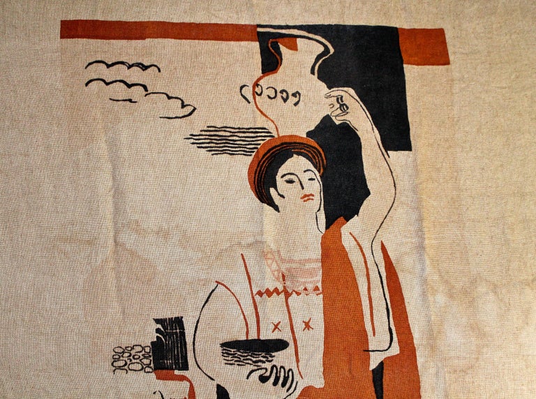 Ruth Reeves Wall Hanging, circa 1930 American Modernist For Sale at 1stDibs