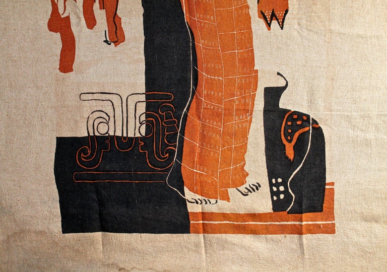 Ruth Reeves Wall Hanging, circa 1930 American Modernist For Sale at 1stDibs