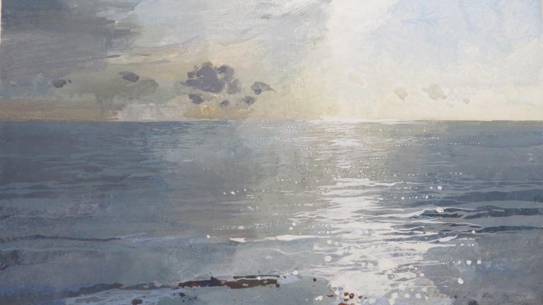 RUTH STAGE - RUTH STAGE NEAC (1969-) SUPERB ENGLISH COASTAL SEASCAPE ...