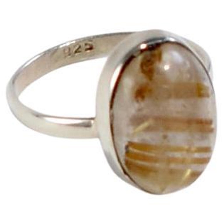 Rutilated Quartz Ring For Sale at 1stDibs