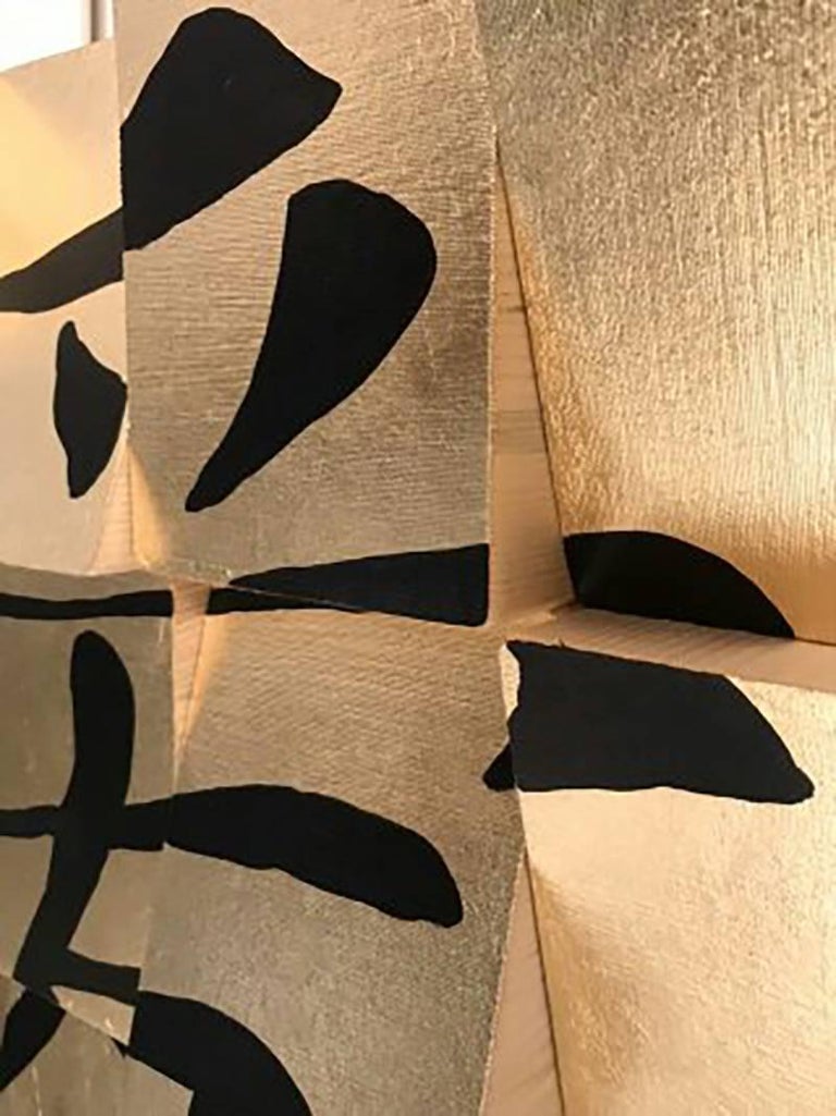 Rux Art - Love in China, Wooden Blocks, Acrylic Paint, Gold Leaf ...