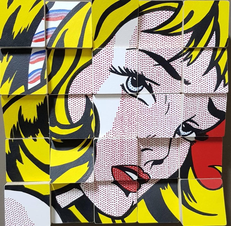 Rux Art - My Girl tribute to Roy Lichtenstein Acrylic Paint on Cotton ...