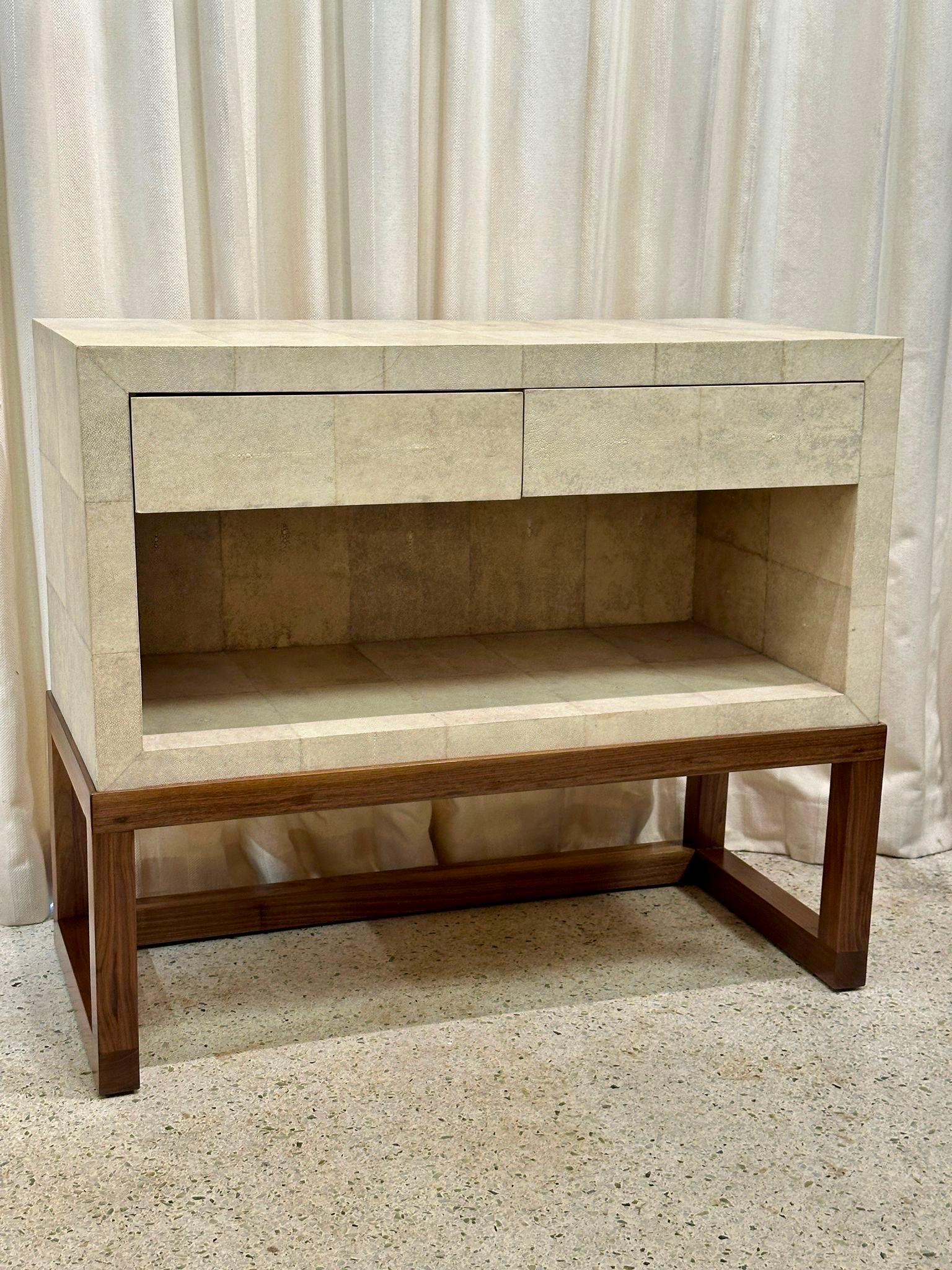 R&Y Augousti Paris - Shagreen Credenza/ Console Cabinet For Sale at 1stDibs