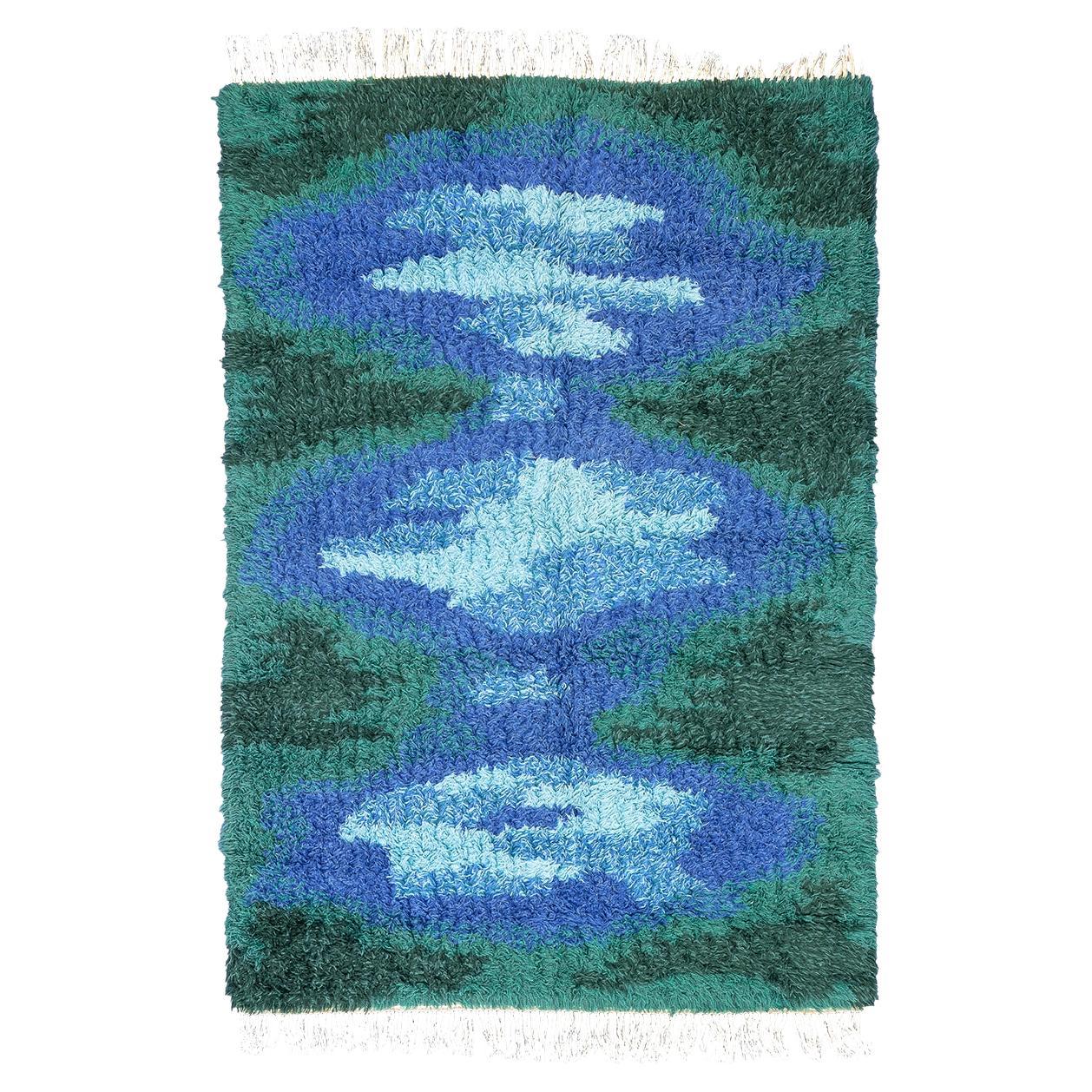 Vintage Danish Rya Rug with Abstract Scandinavian Modern Style For Sale ...