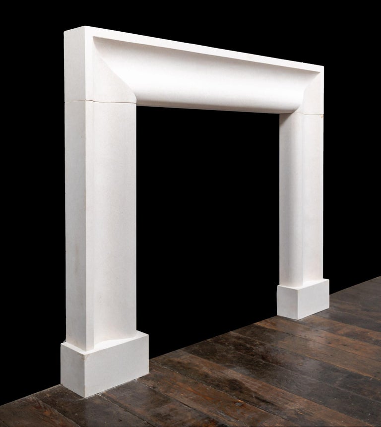 Ryan and Smith Modern Stone Bolection Style Fireplace For Sale at ...