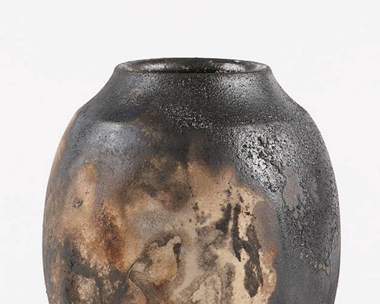 Ryan McDonald Ceramic Fire Smoked Pottery Pot #4 For Sale at 1stDibs
